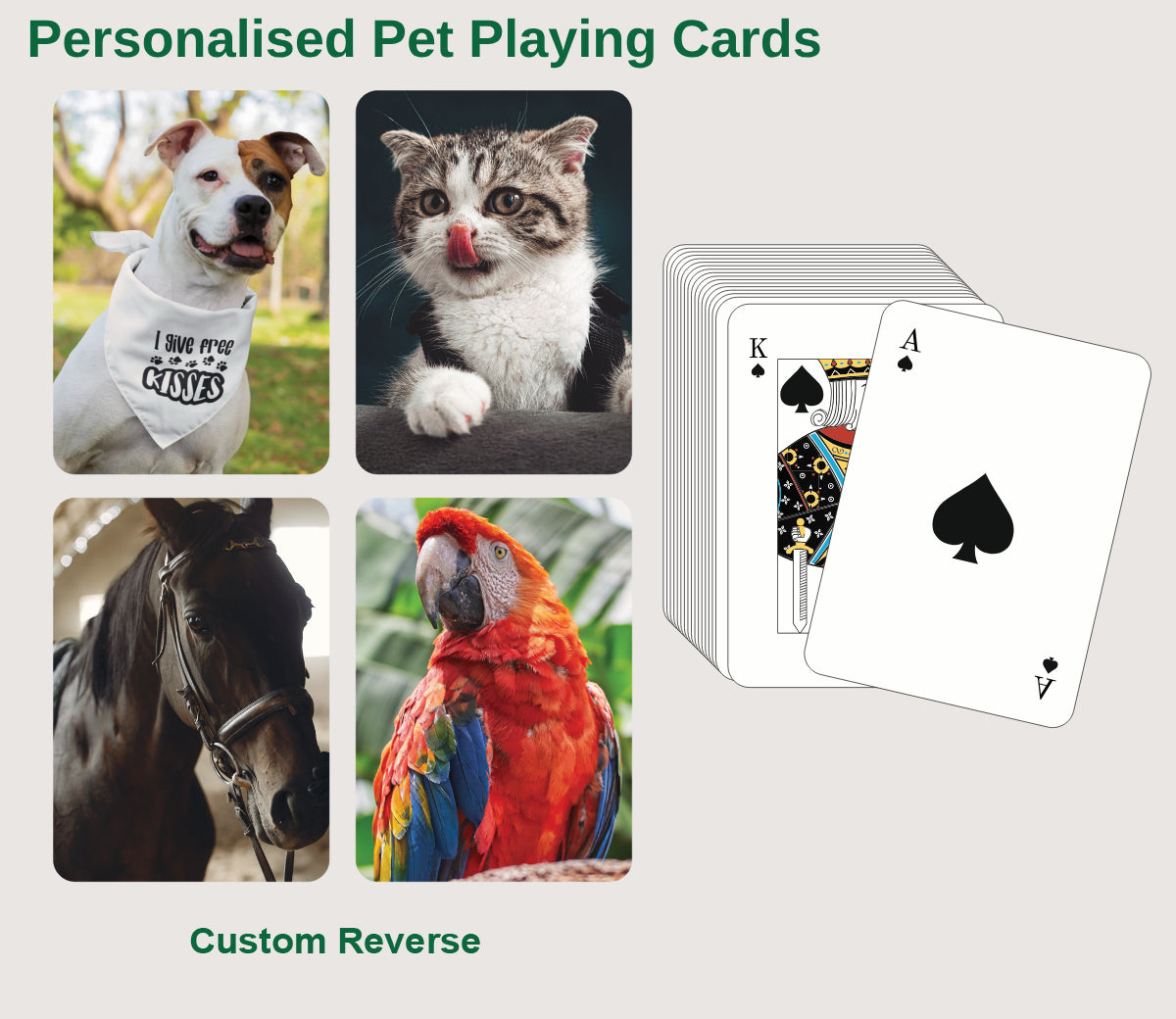 Personalised Pet Playing Cards 🐾 Pet Prints Nationwide Delivery – Reads.ie