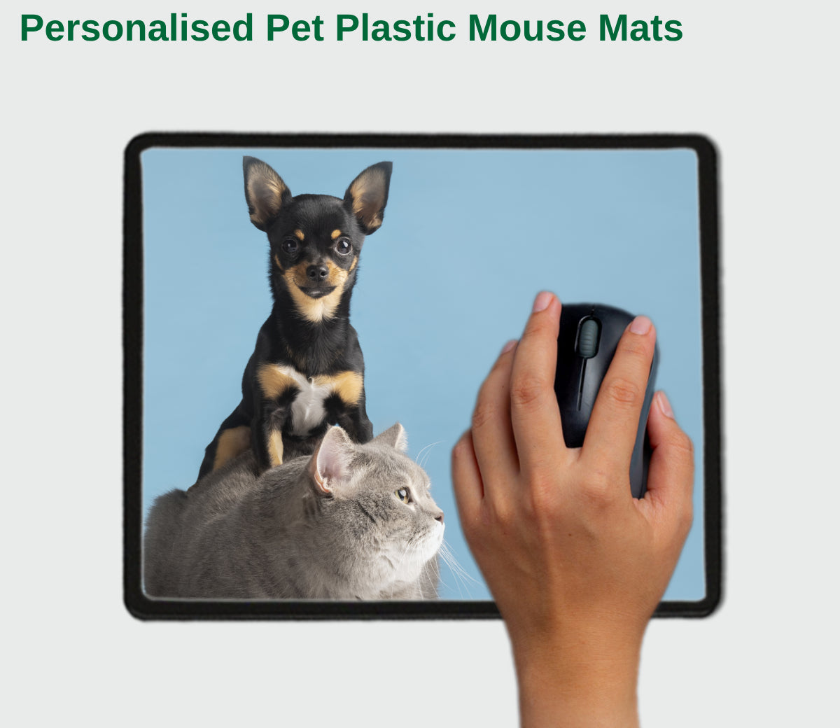 Personalised Pet Plastic Mouse Mats🐾 Pet Prints Nationwide Delivery ...